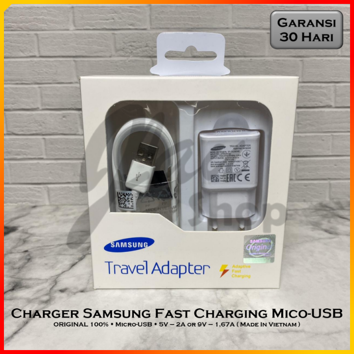 CHARGER SAMSUNG FAST CHARGING MICRO USB 2A ORIGINAL 100% MADE IN ...