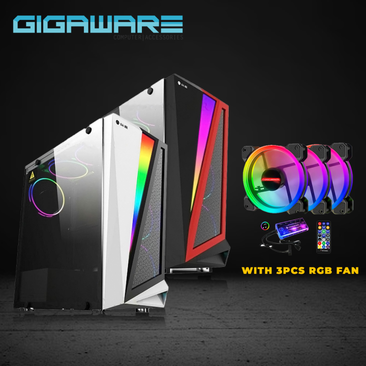 Gigaware ATX/Micro-ATX/ITX Knight Chassis Desktop Computer Case Full ...