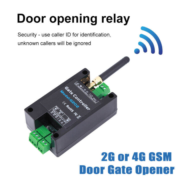 G202 2G Remote Control 200 Users GSM Gate Opener Relay Switch Door ...