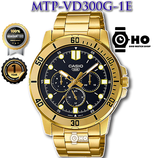 ของแท้100% คาสิโอ นาฬิกาข้อมือ Casio Standard รุ่น MTP-VD300D MTP-VD300B MTP-VD300D-1E MTP ...