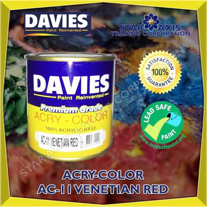 DAVIES PREMIUM GRADE ACRY-COLOR 100% ACRYLIC BASED WHITE BASED PAINT AC ...