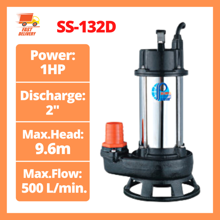 SHOWFOU SS-132D 2" 1HP 415V TAIWAN Submersible Pump | Lazada