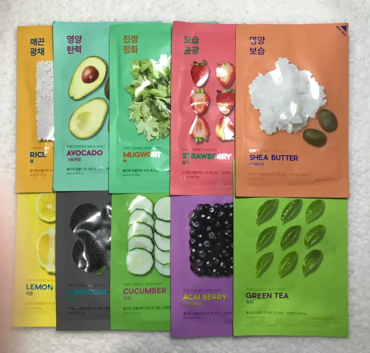Holika Holika Pure Essence Sheet Mask - Varians | Lazada Indonesia