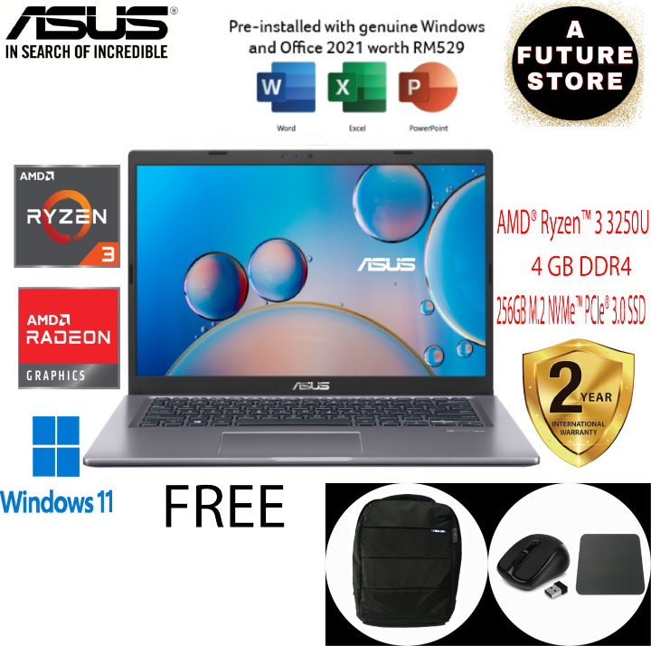 Asus Laptop 14 M415D-AEK932WS 14'' FHD Laptop Slate Grey ( Ryzen 3 ...
