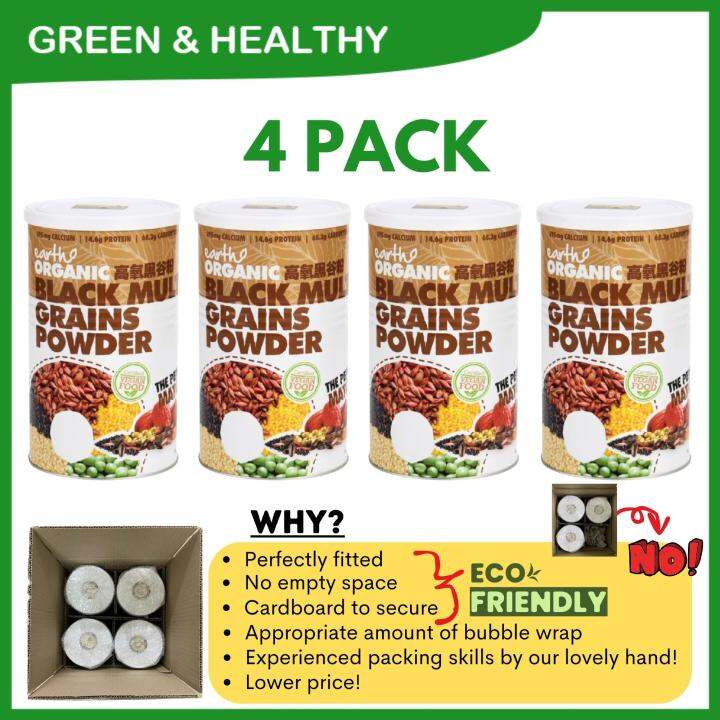 Earth Organic Black Multi Grains Powder 500G x 4 - VALUE 4 PACK | Lazada