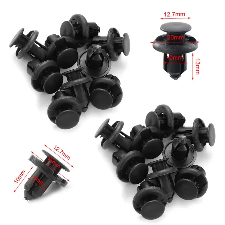 SOMEBODY 20Pcs Car Engine Cover Panel Clips 8mm 10mm Hole Retainer ...