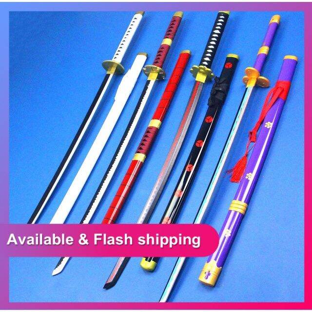 flash sales One Piece Sword Roronoa Zoro Law Bleach Ichigo Wooden Sword ...