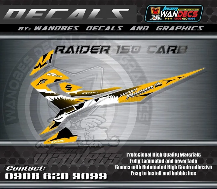 Raider 150 Decals-Suzuki Wandecs Decal | Lazada PH