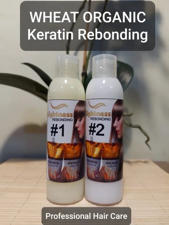 REBONDING SET 1&2 - WHEAT ORGANIC KERATIN LIGHTNESS SOLO PACK (100ml ...