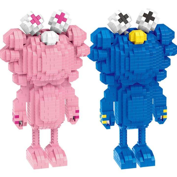 KAWS popular logo diamond particles sesame street blocks is compatible ...