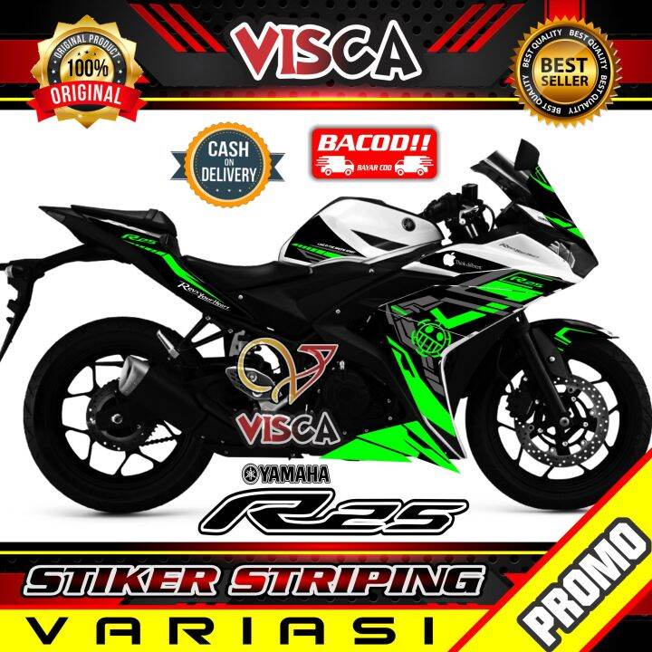 Stiker Striping R25 Old Variasi Green Design | Lazada Indonesia