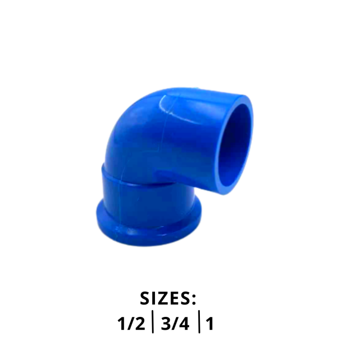 Total Tools Hardware PVC BLUE ELBOW WITH THREAD (AFFORDABLE) | Lazada PH