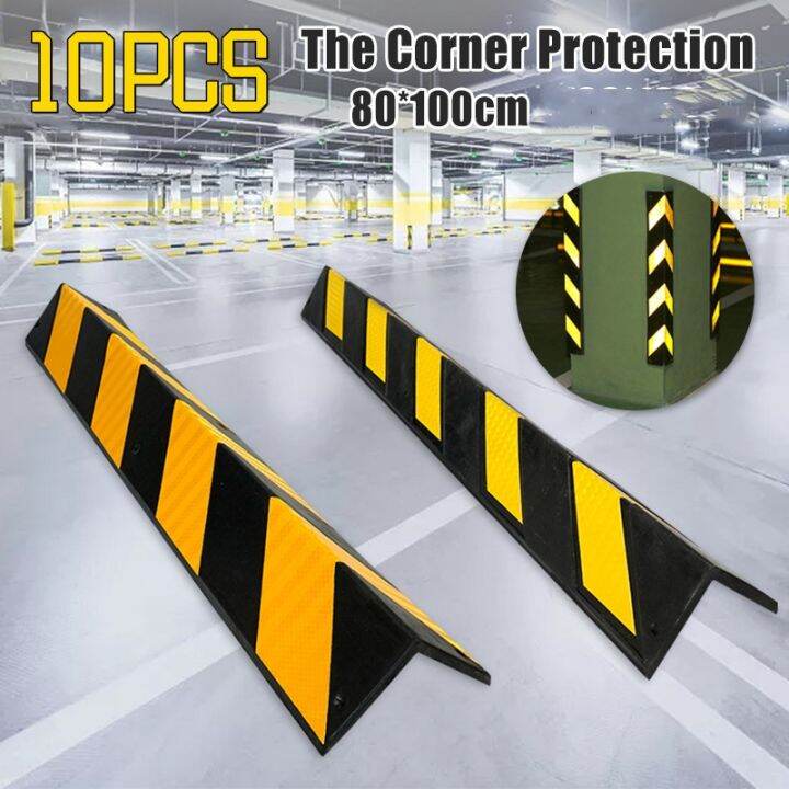 10 PCS Heavy Duty Rubber Corner Guard, Garage Corner Protector ...