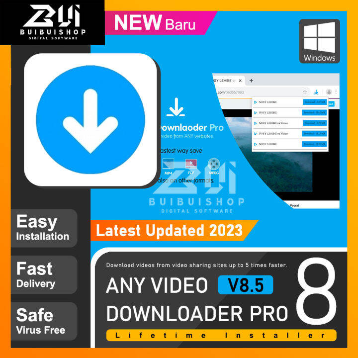 Any Video Downloader Pro 8.5 l Latest Updated 2023 l Windows | Lazada