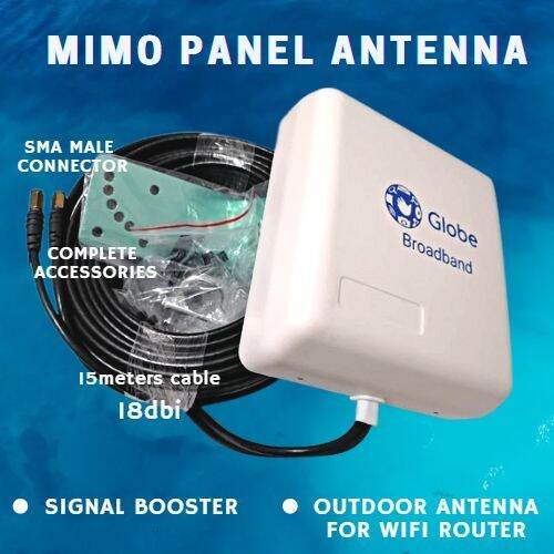MIMO OUTDOOR ANTENNA 18dbi V4 15M/ ROCKET MIMO 24dbi 15M LATEST 2023 ...