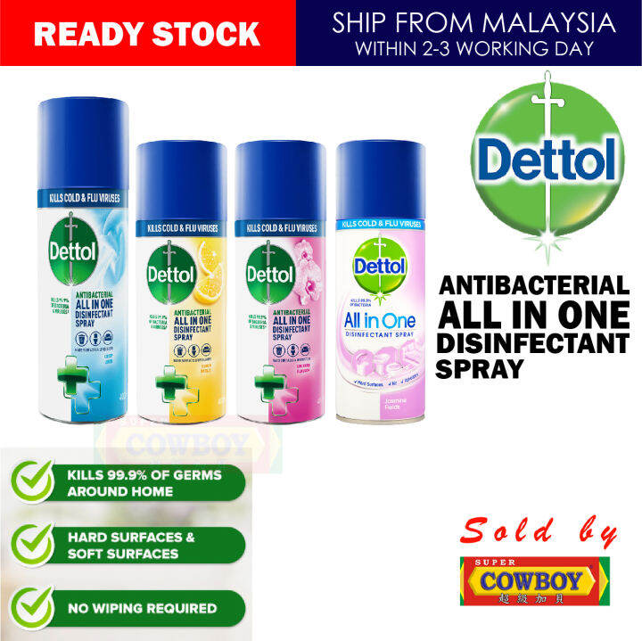 Dettol Disinfectant Spray Antibacterial All in One 225-680ml | Lazada