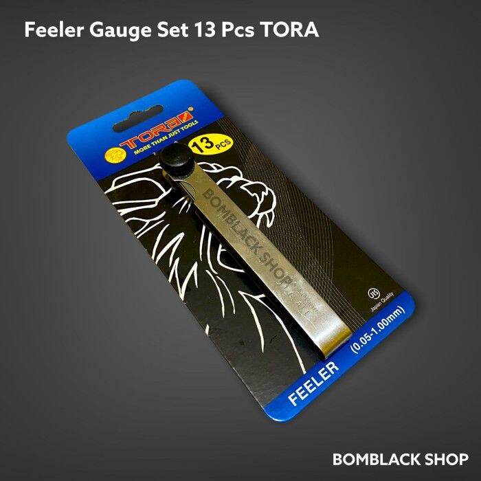 TORA Kunci Stel Klep 13 pcs Feeler Gauge 13 Blade Fuller Blade Gauge ...