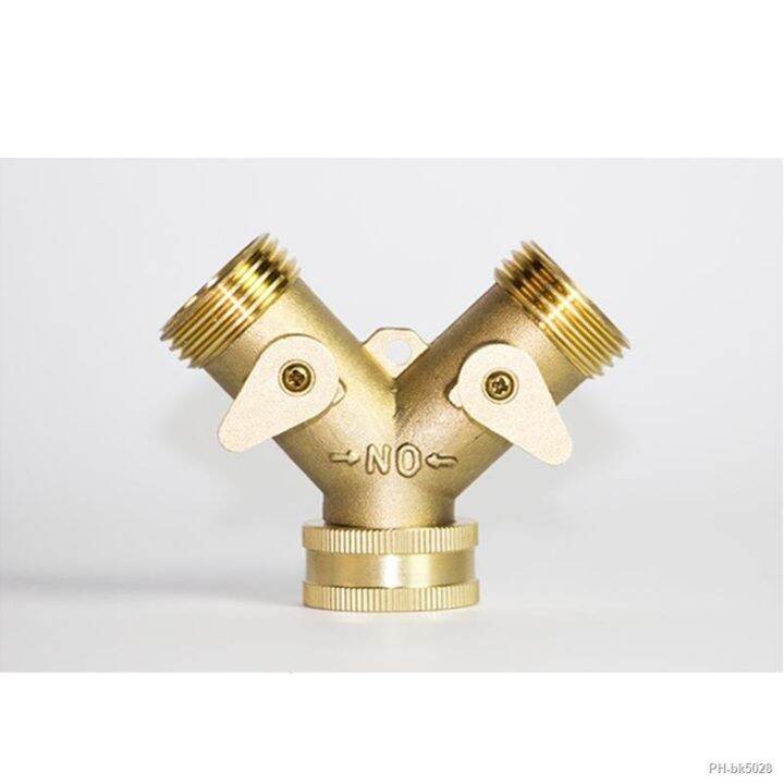 Brass Manifold 3/4 quot; Tap Splitter Brass Manifold Double-Way Washing ...