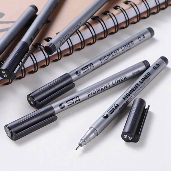 shadowfashion Pigment Liner Ink Marker Pen 0.05 0.1 0.2 0.3 0.4 0.5 0.6 ...