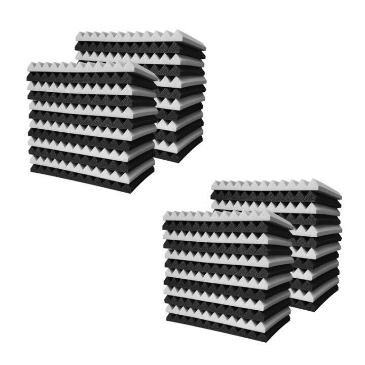48 Pcs Acoustic Foam Board,Studio Wedge Tile,Acoustic Foam Soundproof ...