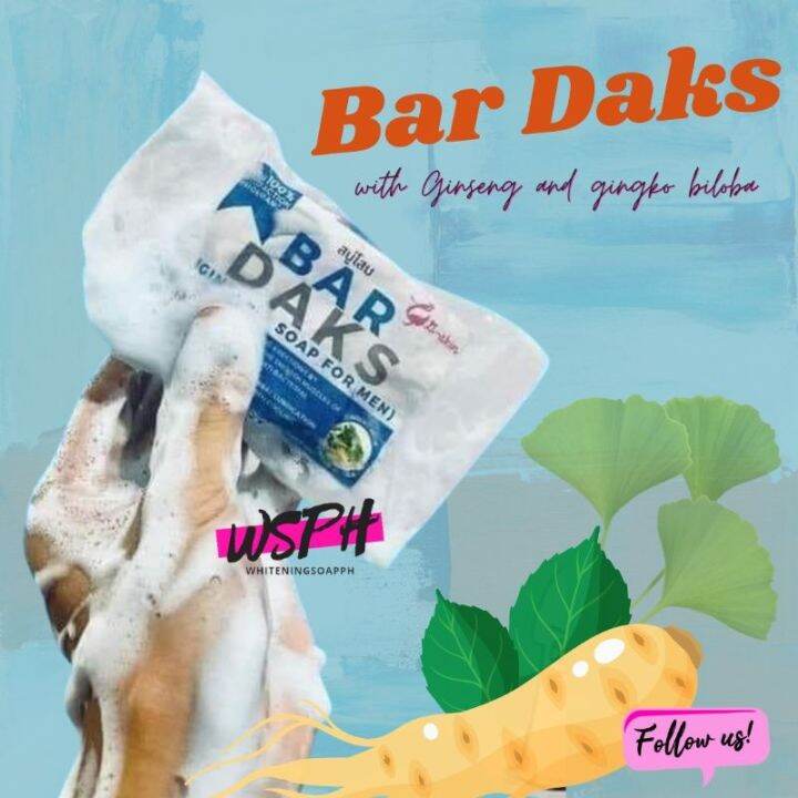 Hot smba61 Bar Daks Ginseng Soap for Men G-Skin | Lazada PH