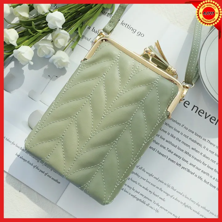 AJ Latest Woman Pu Leather Purse Wallet Cross Body Sling Bag C289-1 ...