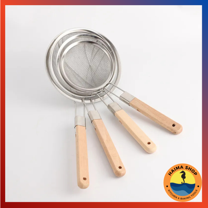 Serokan Saringan Minyak Goreng Tirisan Kerupuk Bawang Gagang Kayu ...