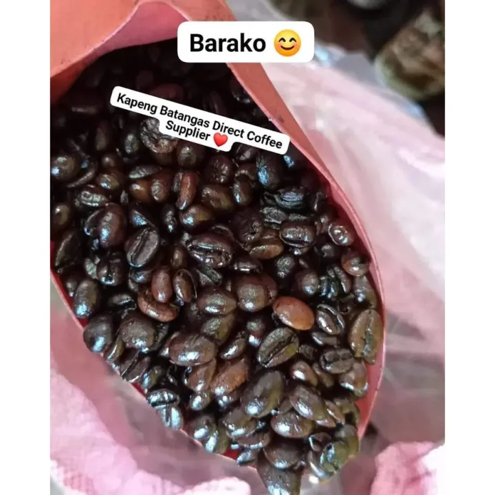 Kapeng Batangas PURE BARAKO Beans and Grounds 1kg (THICK Plastic ...