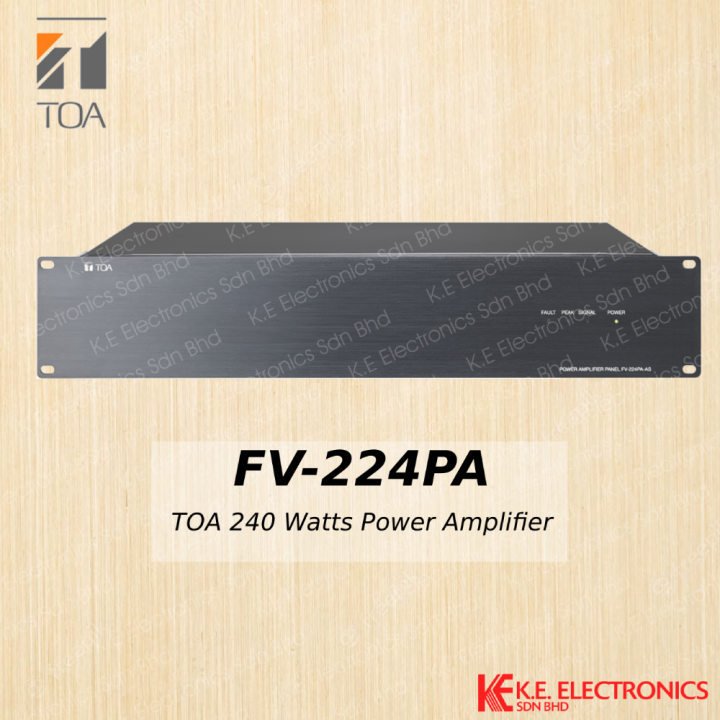 TOA FV-224PA 240 Watts Power Amplifier | Lazada