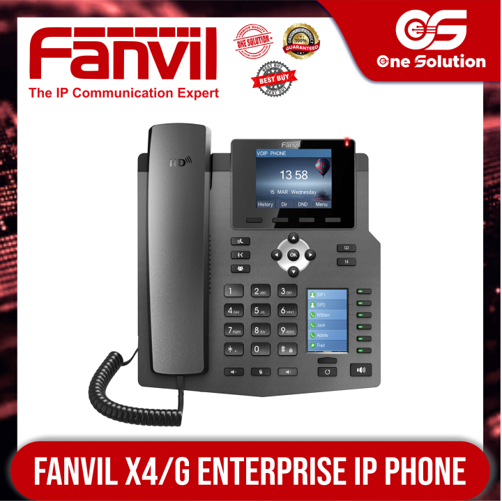 FANVIL X4G IP PHONE HD Voice 2x 100/1000M Network Port (Power over ...