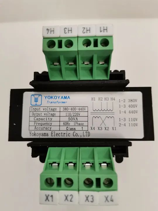 YOKOYAMA SINGLE PHASE CONTROL TRANSFORMER 50VA 240/480V (OPEN TYPE ...