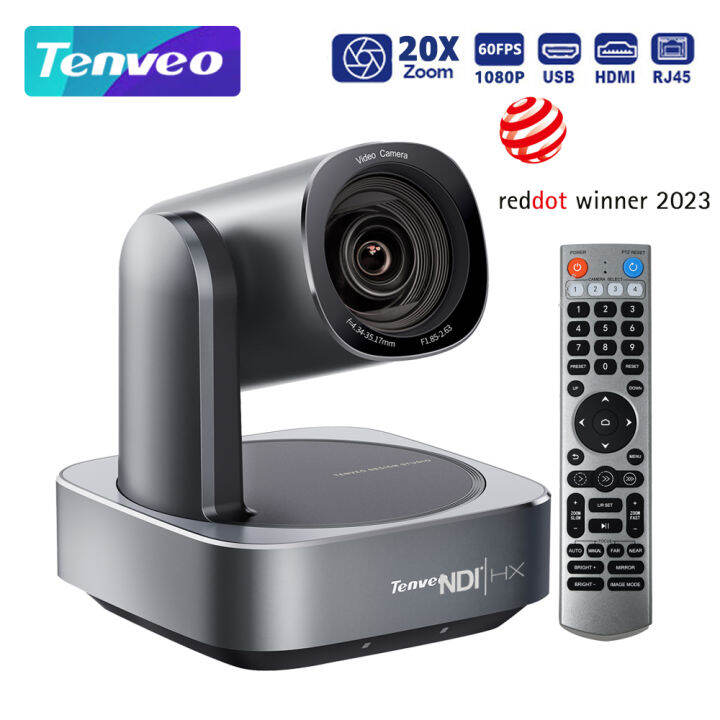 Tenveo NDI PTZ Conference Camera HD1080P 60fps 20x Zoom USB IP Live ...