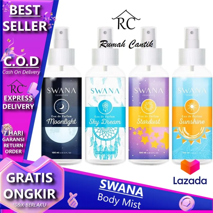 Swana Eau De Parfum Body Mist Rumah Cantik 354 Parfum Dengan Varian ...