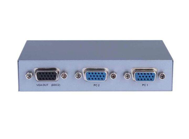 DTECH DW012 VGA Switch 2:1 สลับสัญญาณภาพ อุปกรณ์2เครื่อง ออก1จอ ...