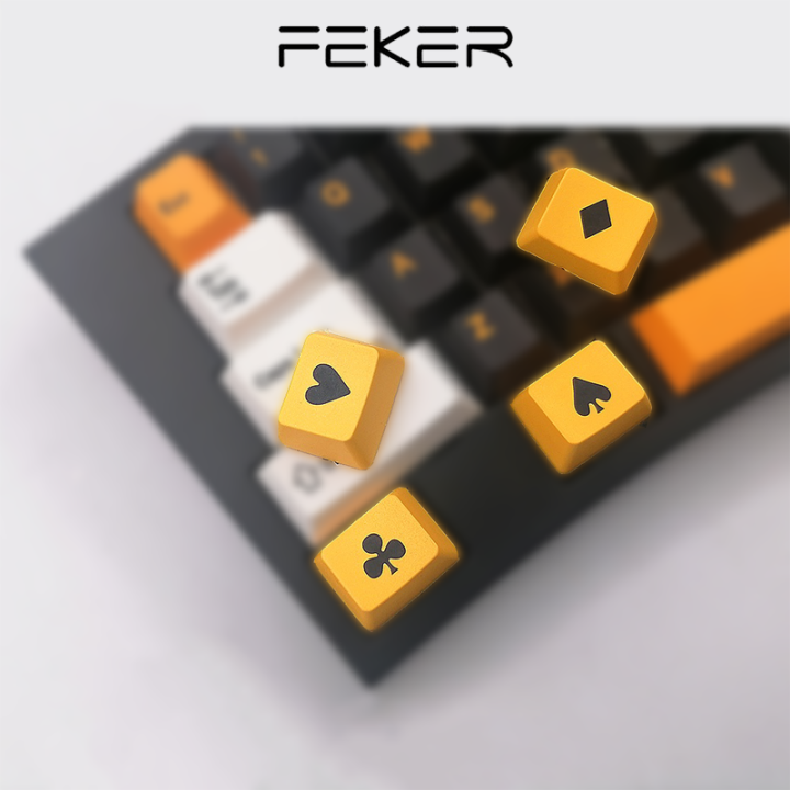 Feker PBT Poker Keycap 4pcs OEM Profile For Mechanical Keyboard ...