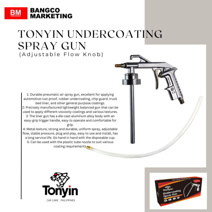TONYIN UNDERCOATING SPRAY GUN (Adjustable Flow Knob) | Lazada PH