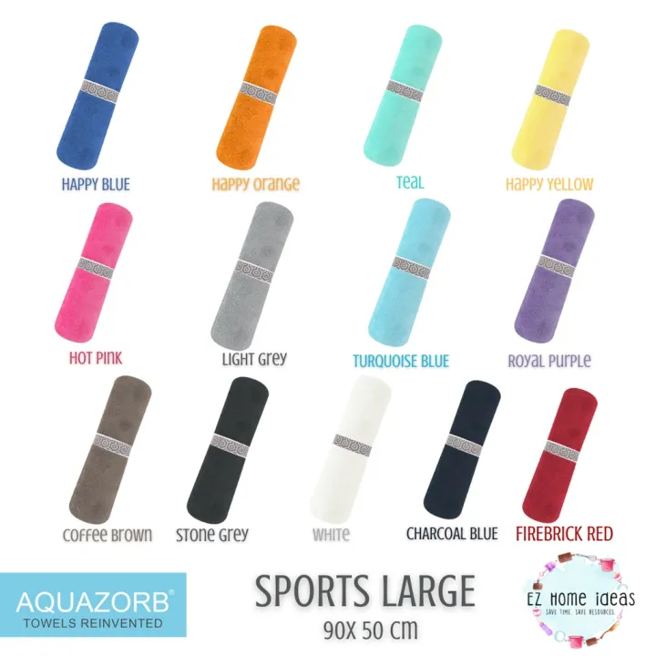 Ready Stock AQUAZORB Sports Large 90 x 50 cm. Right size to dry you ...