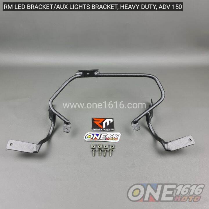 RM LED BRACKET ADV 150/160 AUXILLIARY LIGHTS BRACKET BLACK POWDER ...