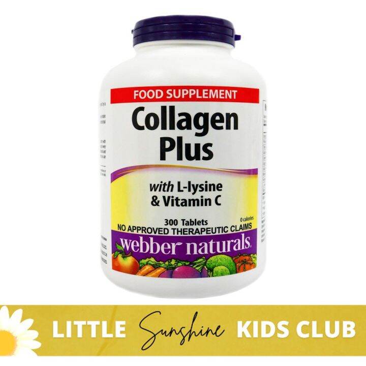 Webber Naturals Collagen Plus with L-lysine and Vitamin C 300 tablets | Lazada PH