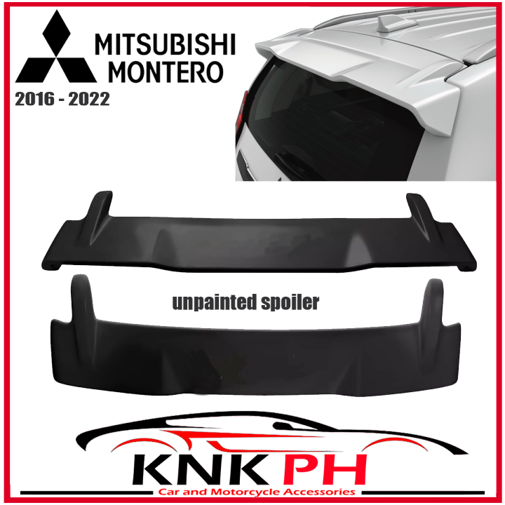 Montero sport 2016-2022 Spoiler Matte Black Primer Finish Unpainted WY ...