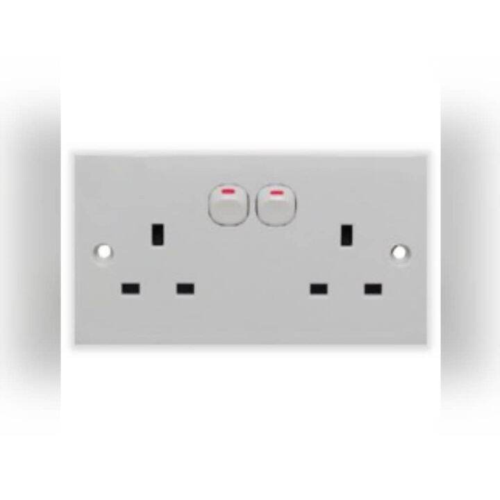 SUM 13A DOUBLE SWITCH SOCKET -PC213 | Lazada