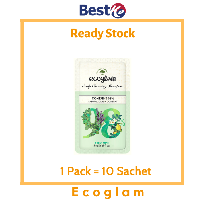 Skinzen Ecoglam Mint Scalp Cleansing Shampoo Trial / Travel Pack ( 10 ...