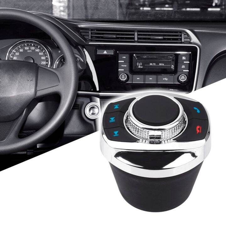 8 Key Wireless Car Steering Wheel Control Button With Led Light Head ...