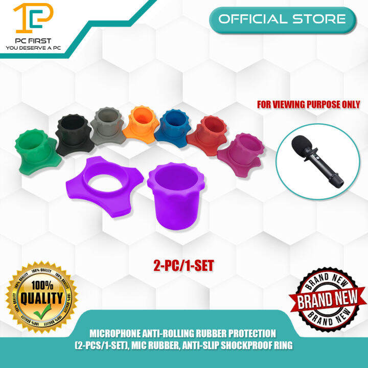 MICROPHONE ANTI-ROLLING RUBBER PROTECTION (2-PCS/1-SET), MIC RUBBER ...