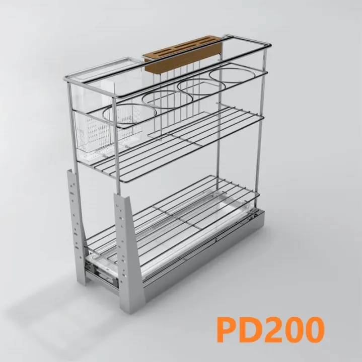 Heavy Duty 304 Condiments pull out rack / Kitchen Organizer /Condiments ...