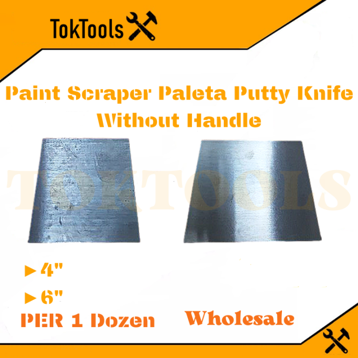 Scraper Paleta Putty Knife Without Handle Heavy Duty Blueish 4 inch 6 ...