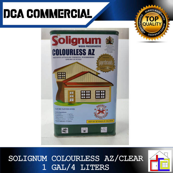 SOLIGNUM COLOURLESS AZ/CLEAR 1 GAL/4 LITERS | Lazada PH