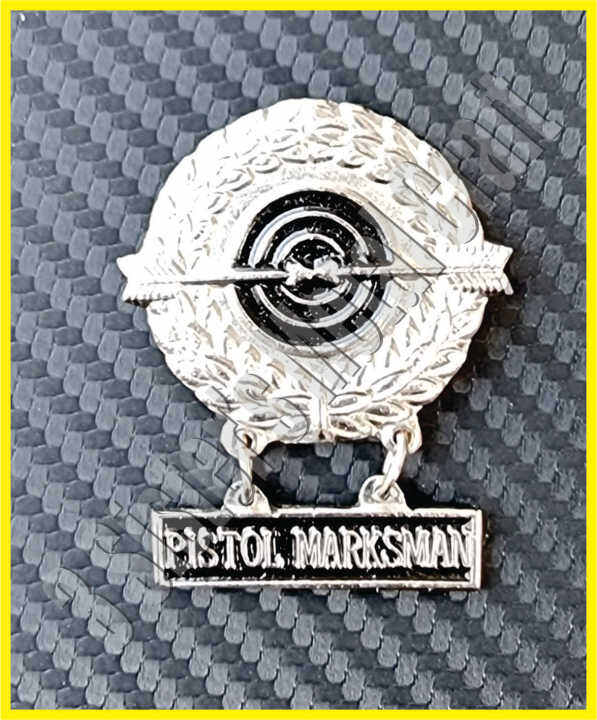 Pistol Marksman Badge - PNP , Silver Plated with Box | Lazada PH