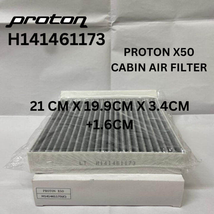 PROTON X50 AIRCOND CABIN AIR FILTER (CARBON) H141461173 | Lazada