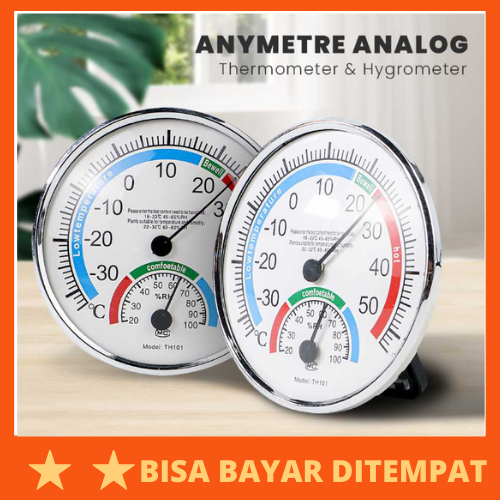 Anymetre Analog Thermometer Termometer Hygrometer Temperature Humidity ...